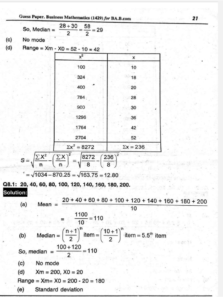 1429 Solved Guess Paper Page 21-30 | PDF