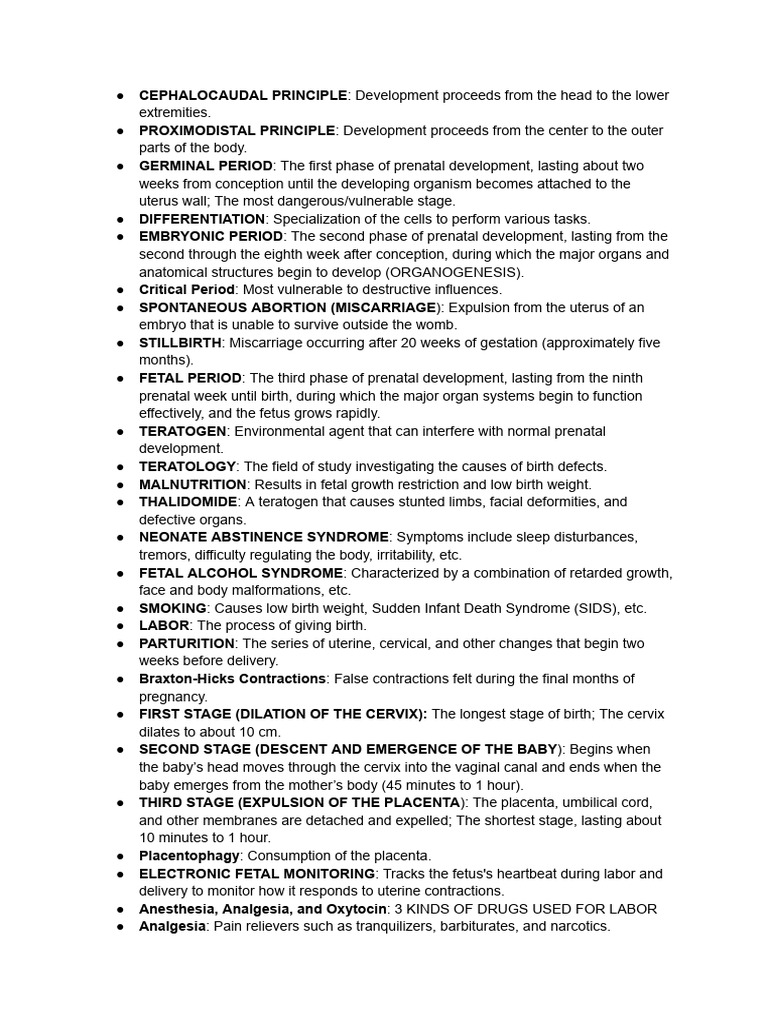 Developmental Psychology | PDF | Childbirth | Prenatal Development