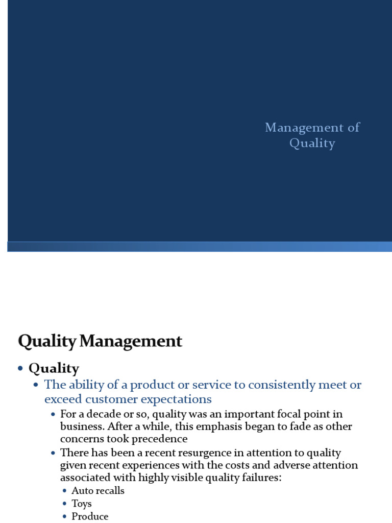 Quality Management | PDF | Quality Management | Six Sigma