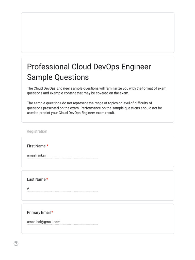Professional Cloud DevOps Engineer Sample Questions | PDF | Cloud Computing | Virtual Machine