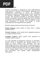 Ehlers & Clark PTSD Model Overview | PDF | Psychological Trauma ...