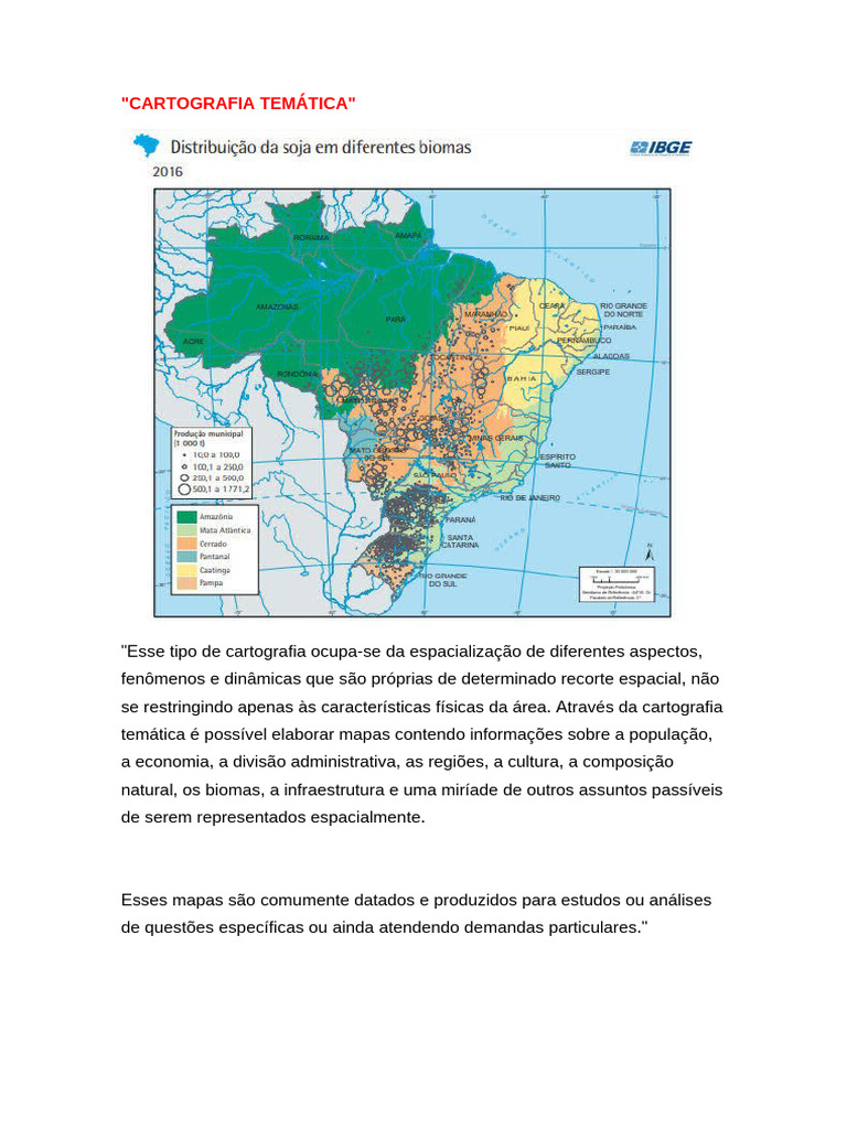 CARTOGRAFIA TEMÁTICA | PDF