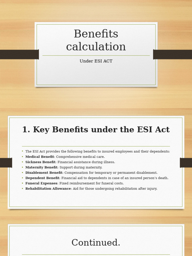 Benefits Calculation | PDF | Parental Leave | Employment