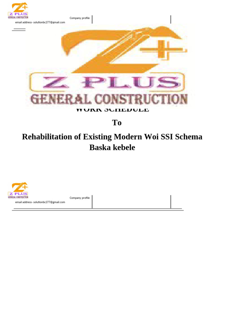 Work Schedul Cover | PDF