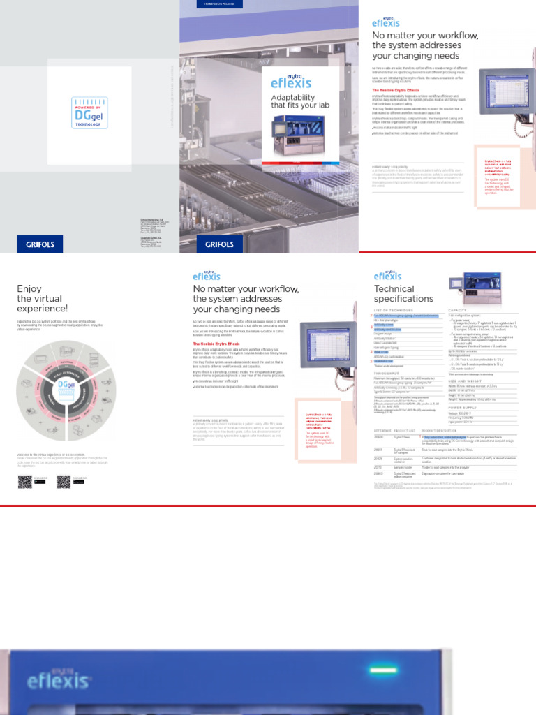 Erytra Eflexis: Flexible Blood Typing Solution | PDF | Blood Type | Blood