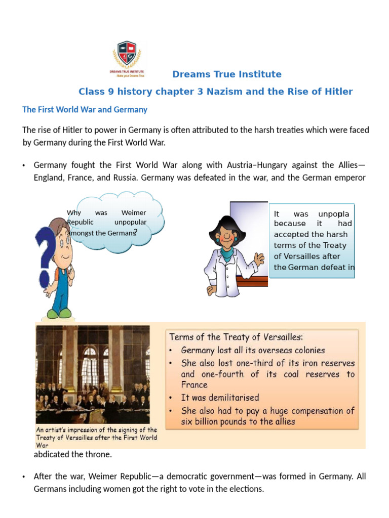 Nazism and Hitler's Rise in Germany | PDF | Nazi Germany | Adolf Hitler