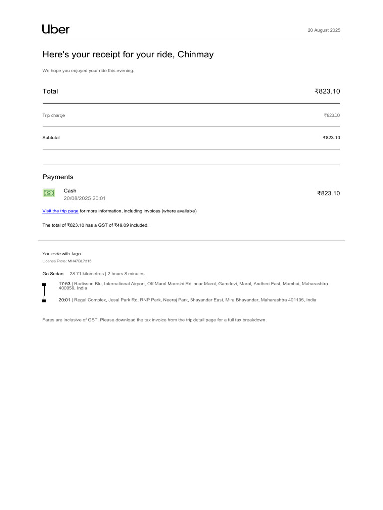 Receipt 20aug2025 200200 | PDF