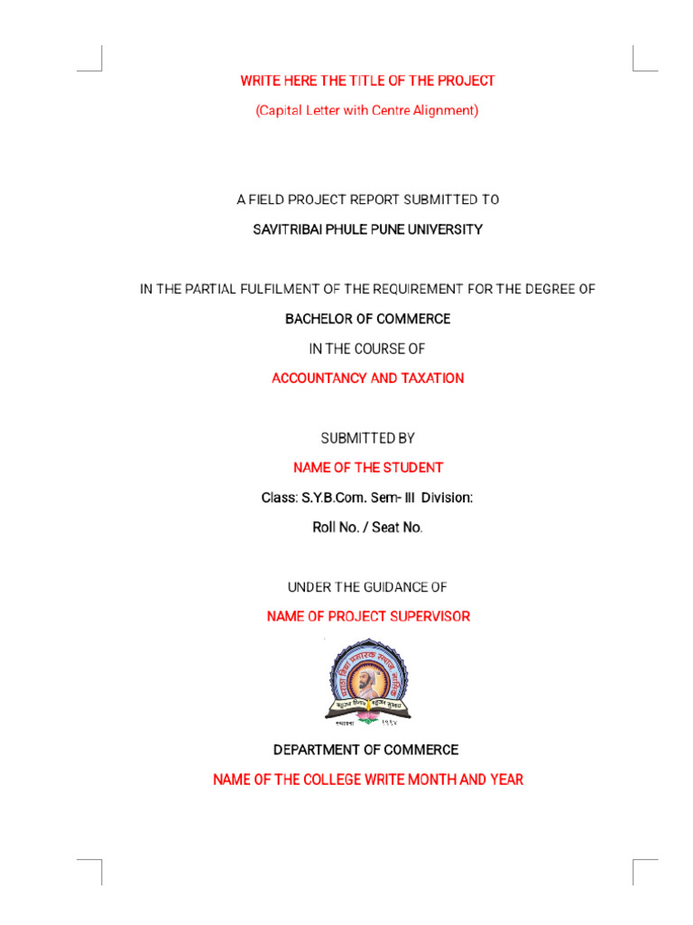 Field Project Document SYBCOM | PDF
