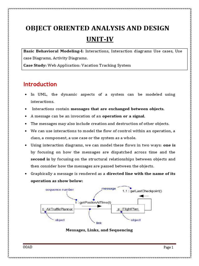 Ooad Unit-4 Final | PDF | Use Case | Unified Modeling Language