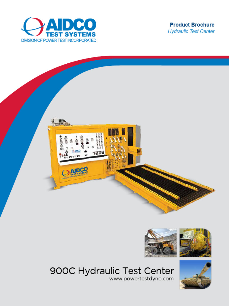 AIDCO Model 900C Hydraulic Test Center | PDF | Pump | Manufactured Goods
