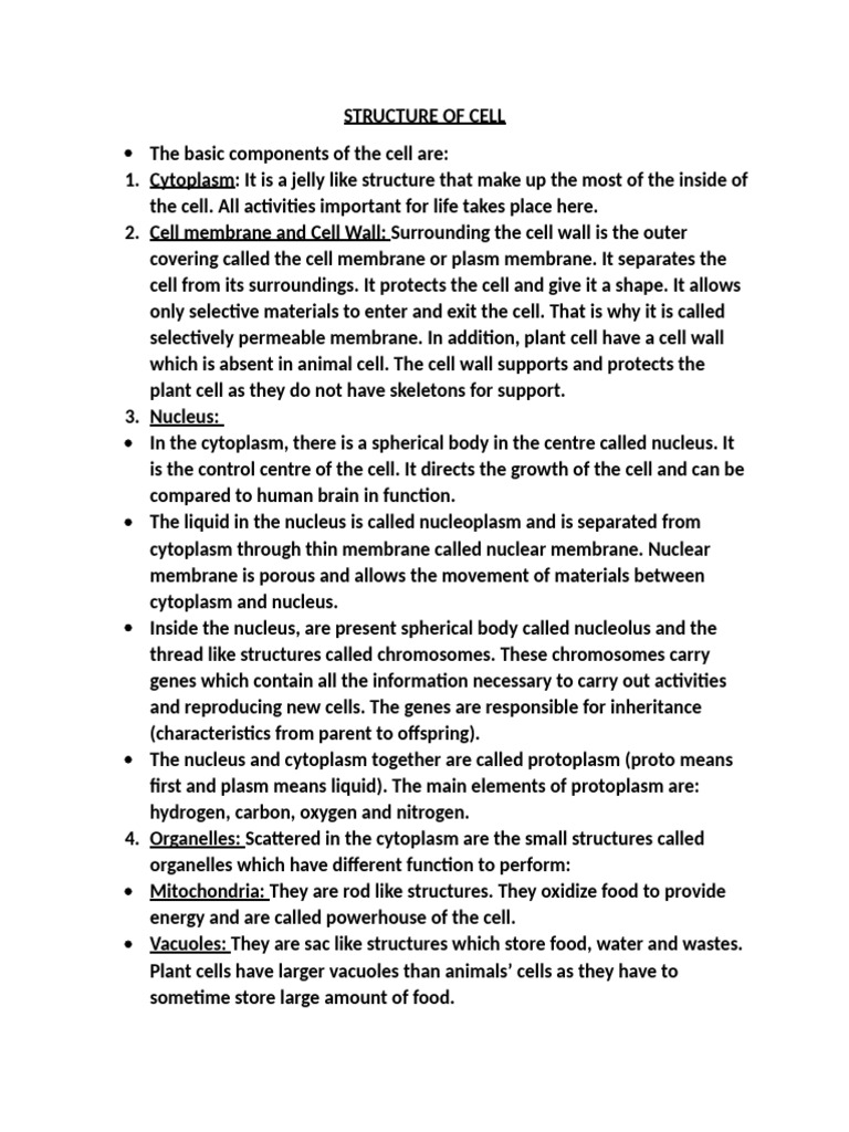 Cell Structure and Function Explained | PDF | Cell (Biology) | Cell Nucleus