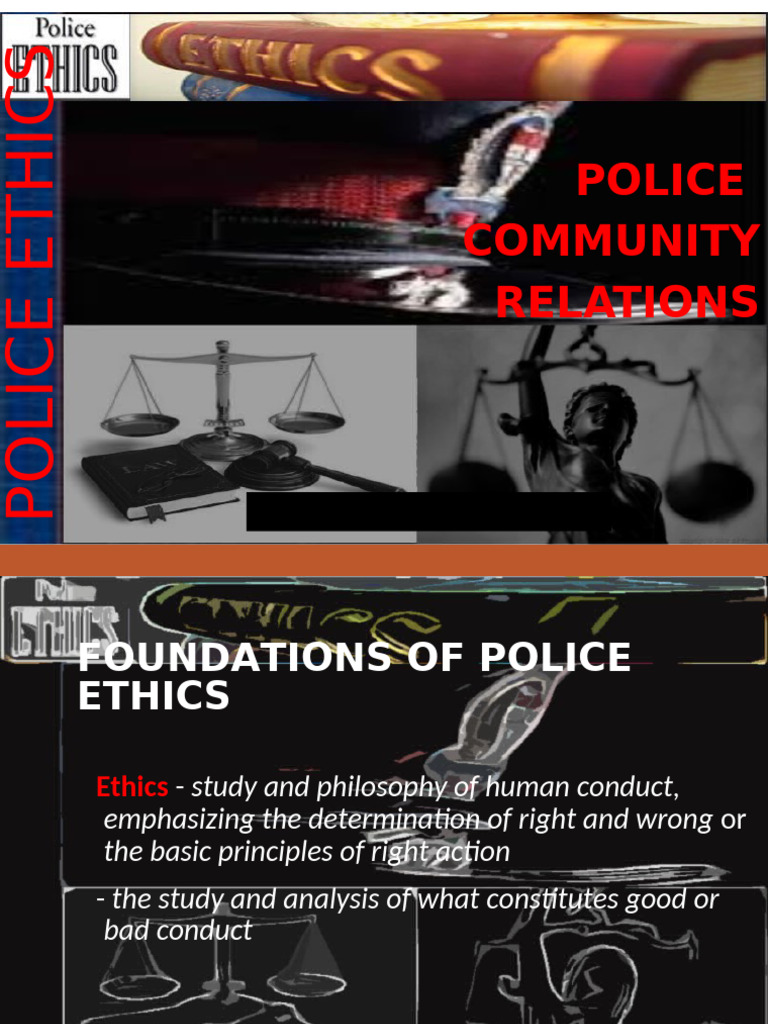 Police Ethics PPP New | PDF | Police | Crimes