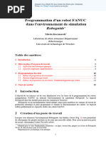 Programmation Robot FANUC Debutant | PDF | Programme informatique | Programmation