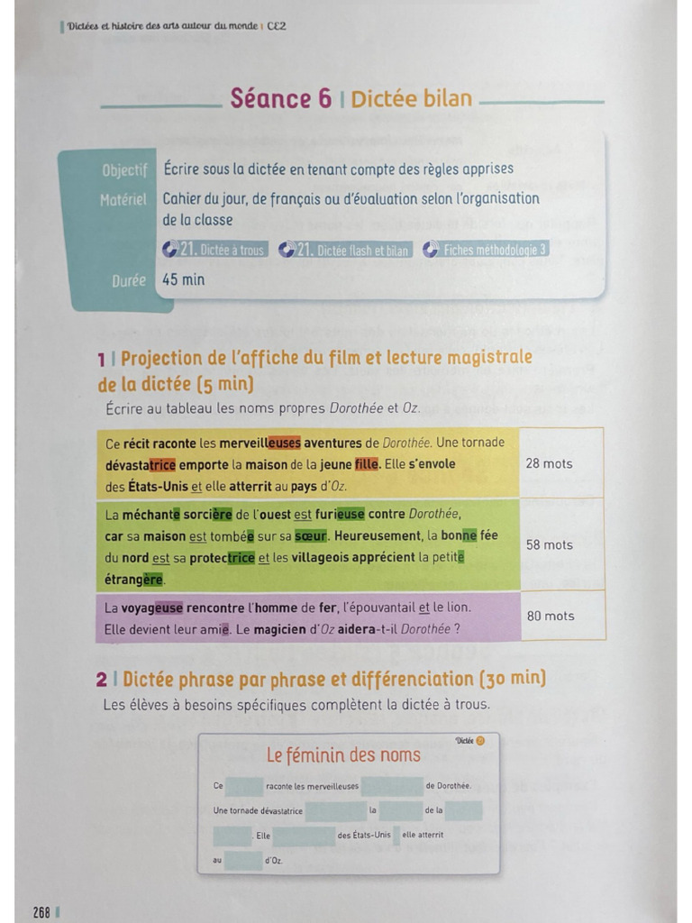 Dictées et hda autour du monde ce2 fin | PDF