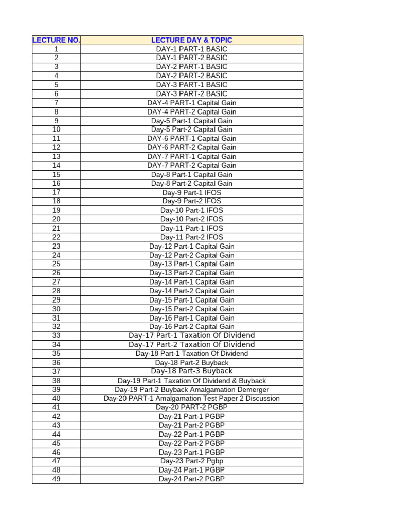 DT Regular Mn-25 Schedule | PDF | Taxes | Economies