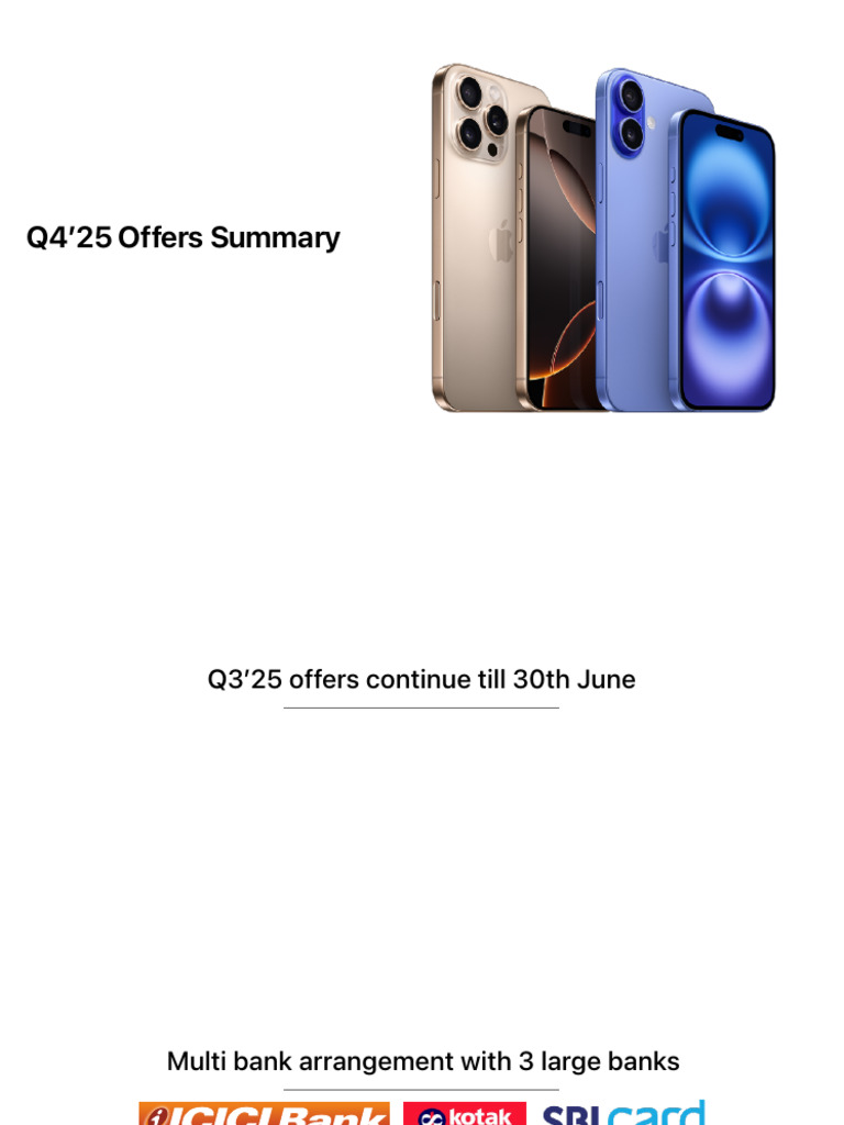 Q4'25 Apple Product Offers Overview | PDF | Credit Card | Fee