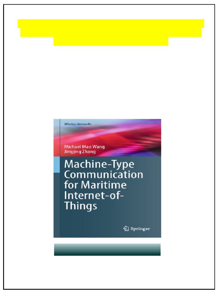 Machine Type Communication for Maritime Internet of Things From Concept ...