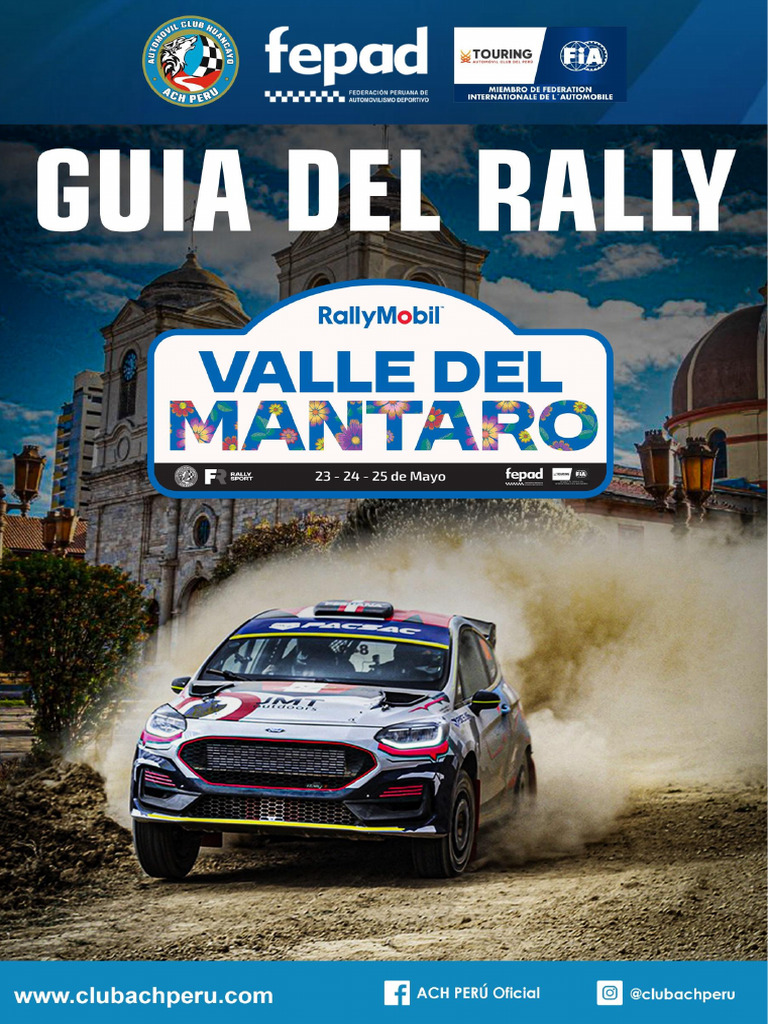 Guia Del Rally - Rally Mobil Valle Del Mantaro 2025 | PDF | Perú | Hotel