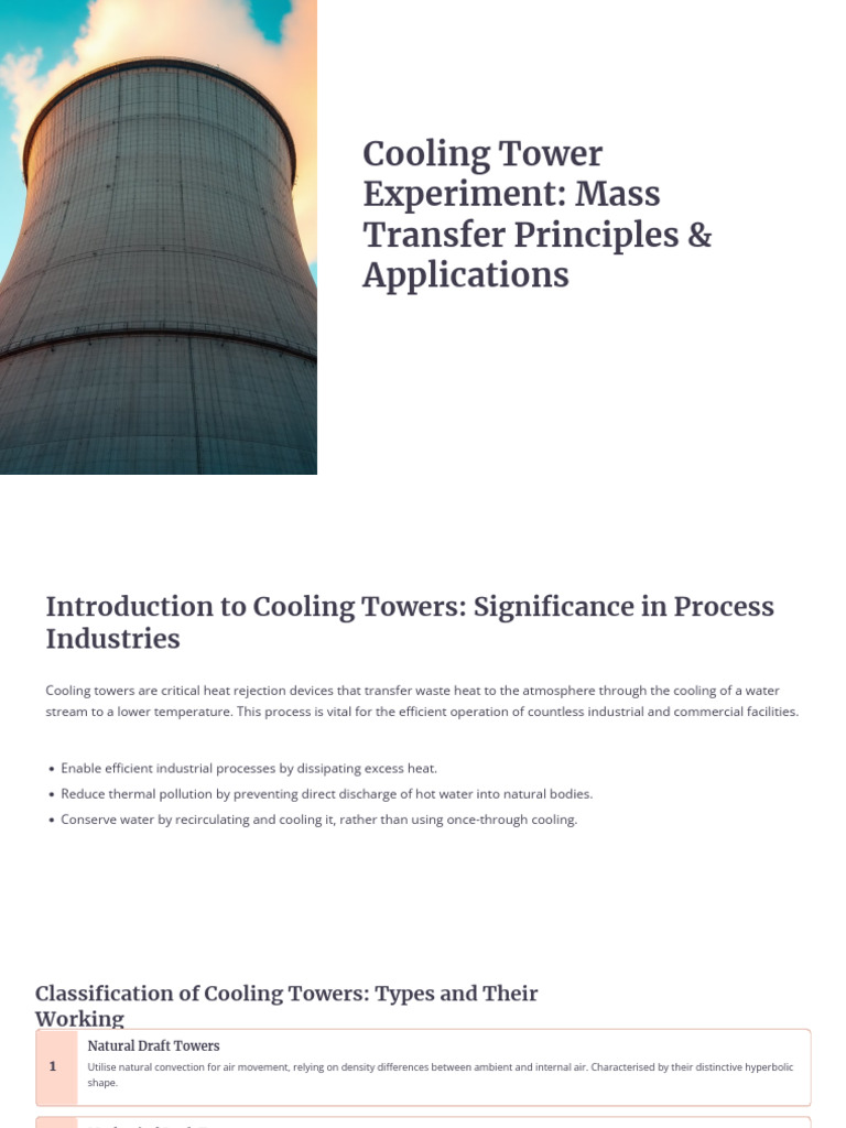 Bt23CME022 Cooling Tower | PDF | Water | Heat Transfer