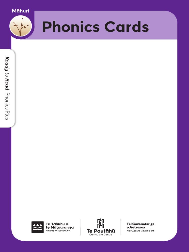 Phonics Cards Māhuri Sapling Text | PDF | Phonics | Word