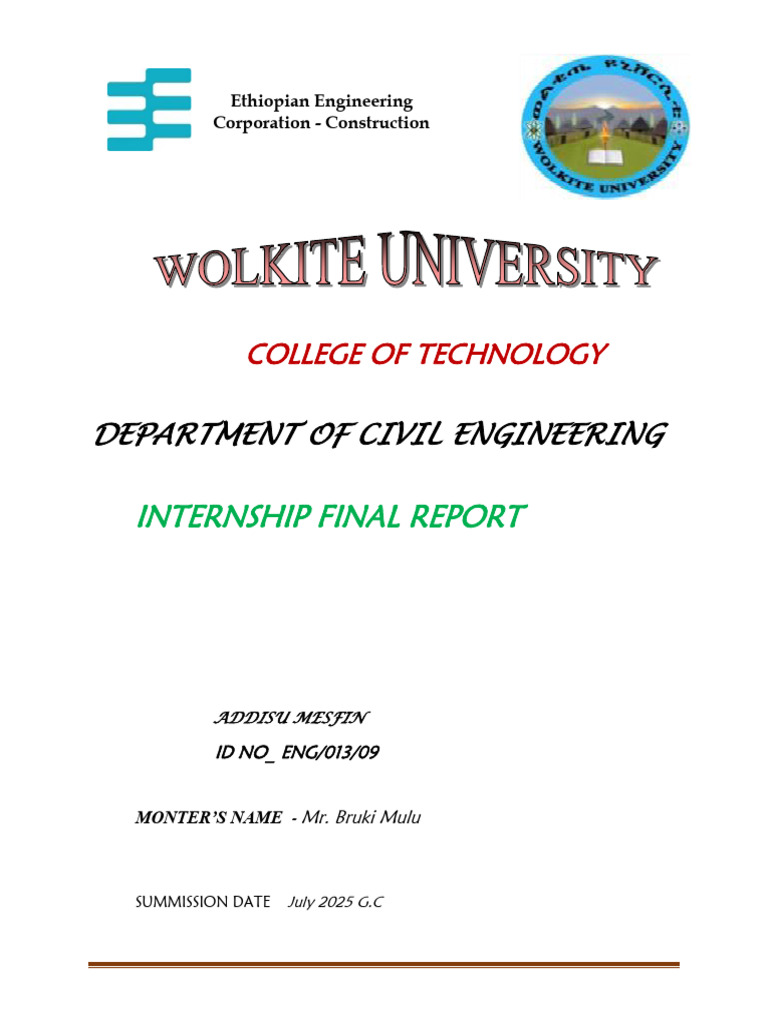 Addisu Internship Report Final | PDF