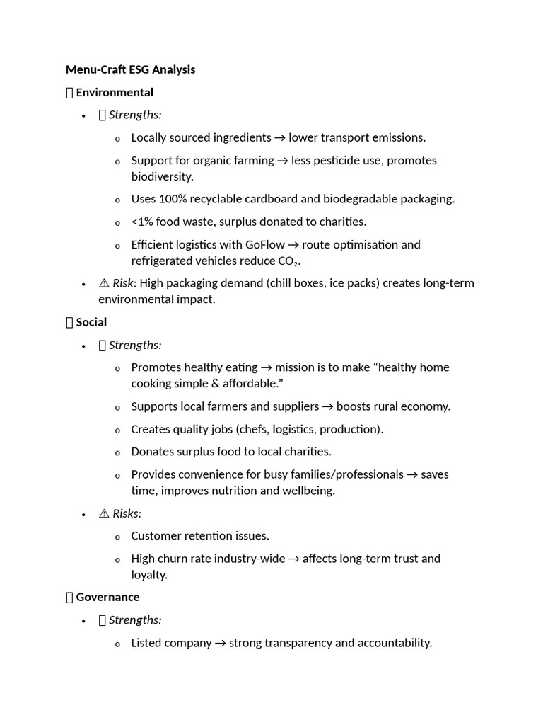 ESG Analysis | PDF