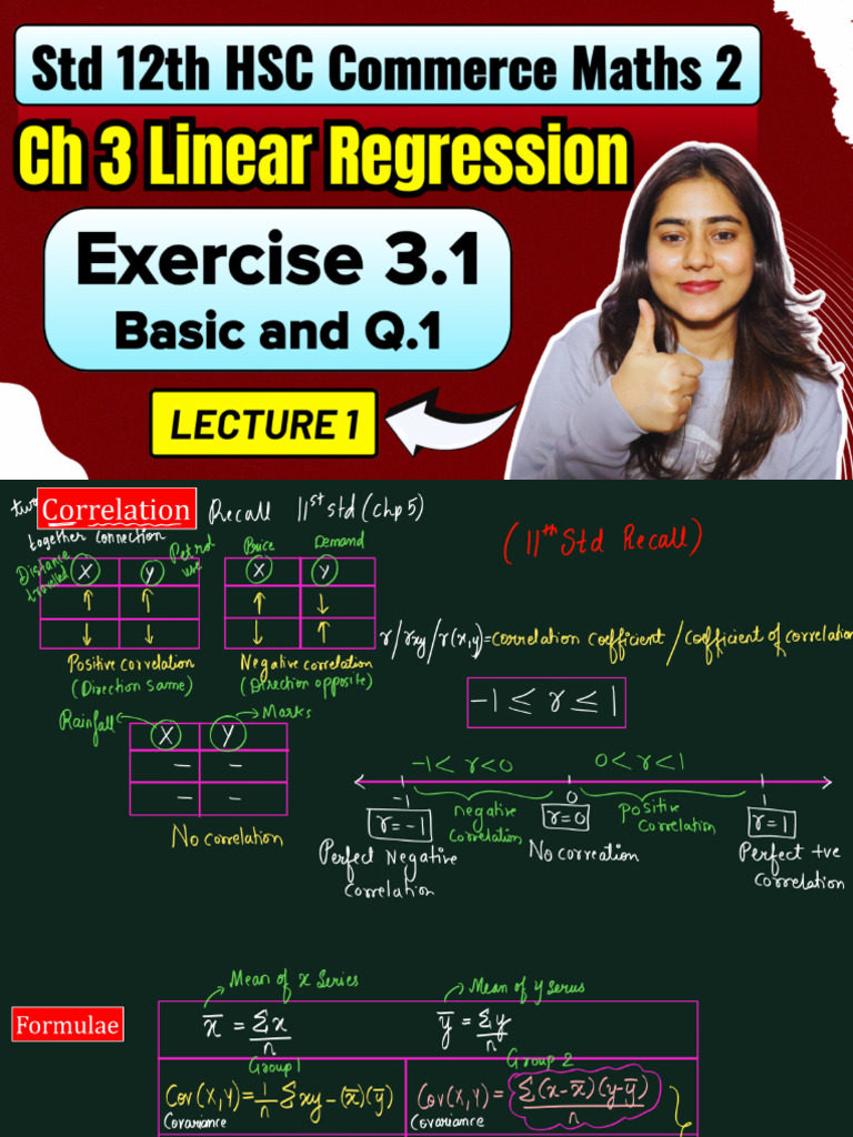 CHP 3 Linear Regression Full Notes | PDF