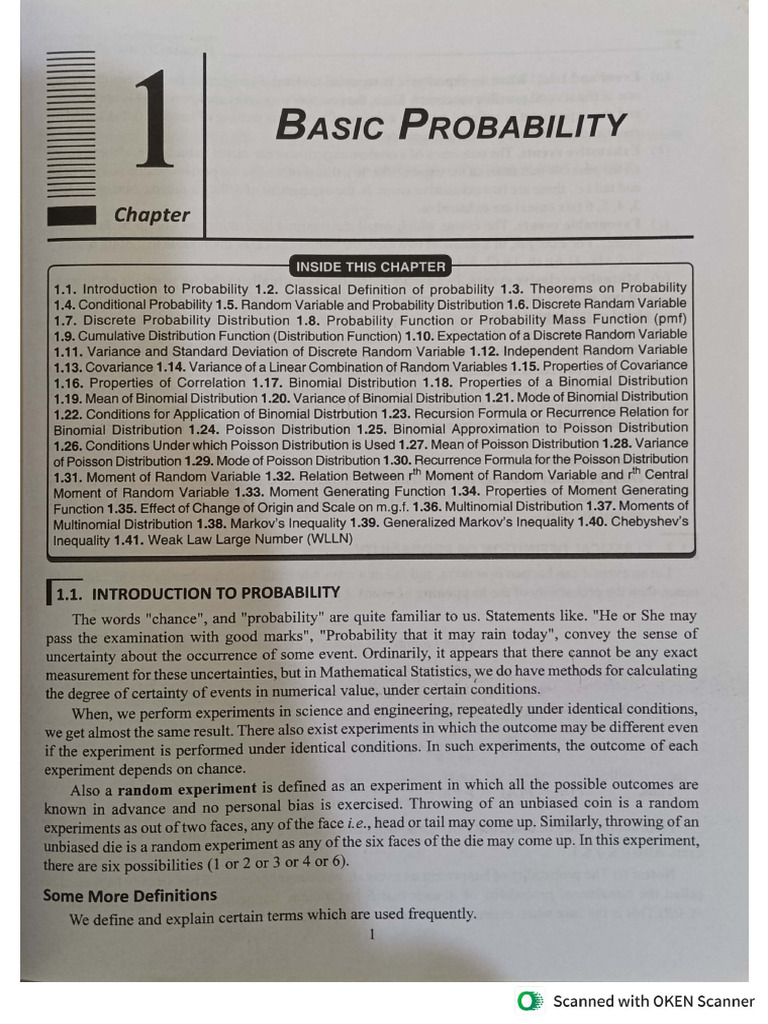 Basics of Probability | PDF