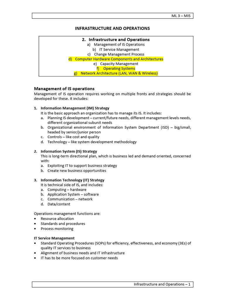02abce 05 Infrastructure and Operations V2 | PDF | Computer Network ...
