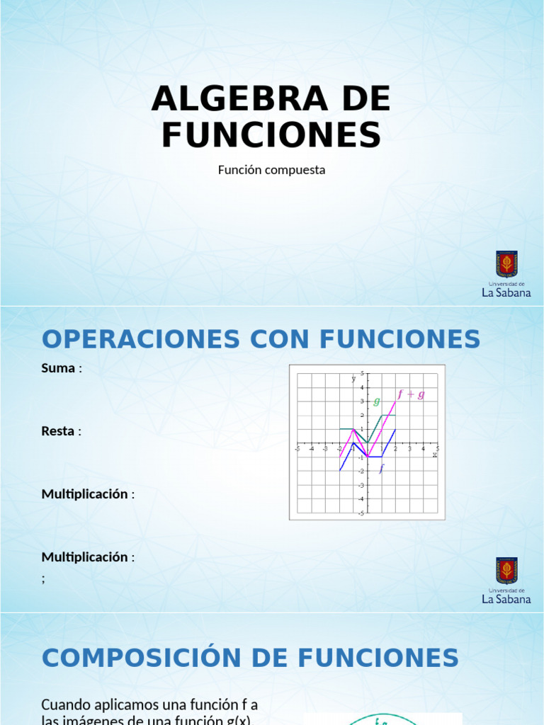 Algebra de Funciones | PDF
