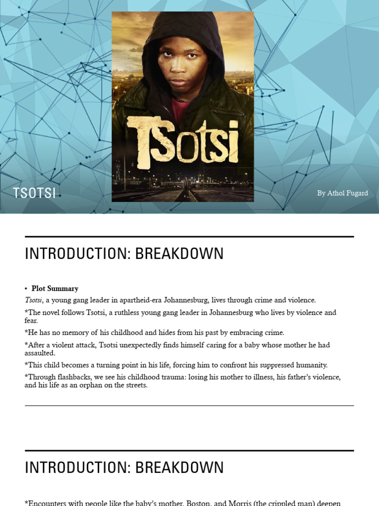 Tsotsi Breakdown + Analysis | PDF | Violence | Conscience