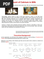 Unit 8 - Determination of Calcium in Milk | PDF | Titration | Chemistry