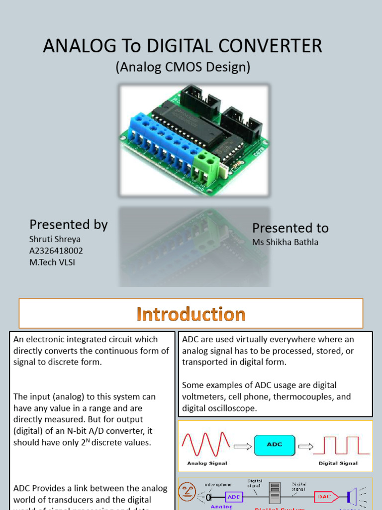 Analogtodigitalconverter 190626092235 | PDF | Analog To Digital ...