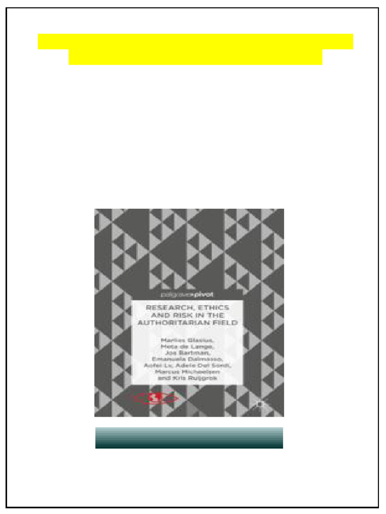 Research, Ethics and Risk in The Authoritarian Field 1st Edition ...