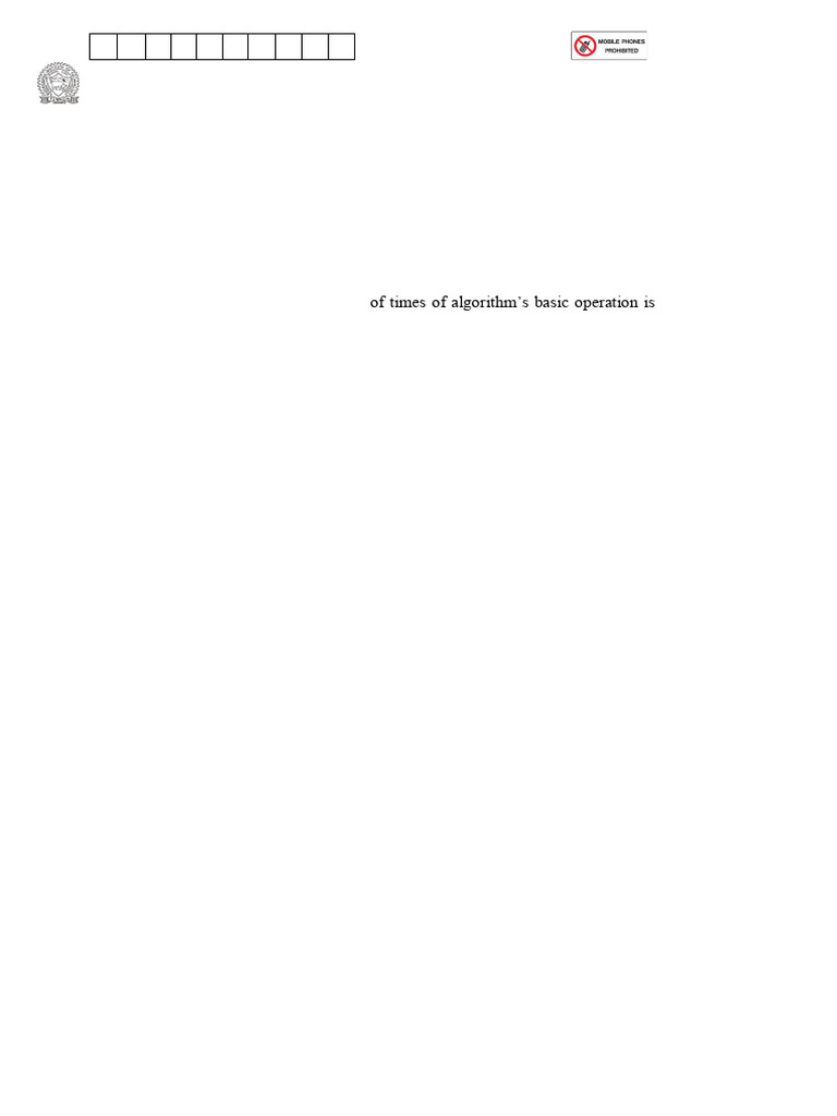 Algorithm Design Exam Paper Sept 2023 | PDF | Computational Complexity ...