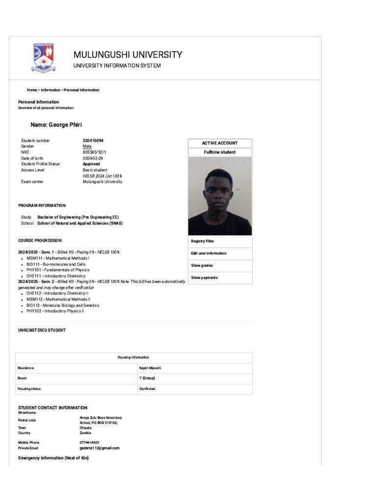 EduRole Student Information System | PDF