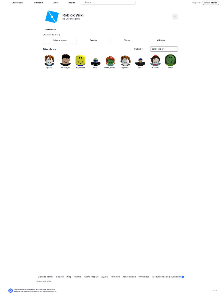 Wiki de Roblox: Guía y Recursos | PDF