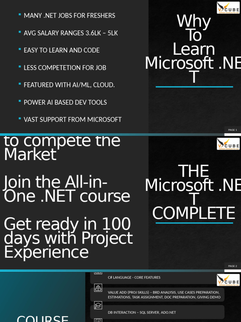 Dotnet Course Outline | PDF | C Sharp (Programming Language) | Active ...