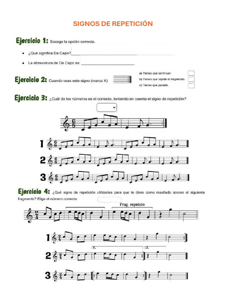 Signos de Repetición 2 | PDF