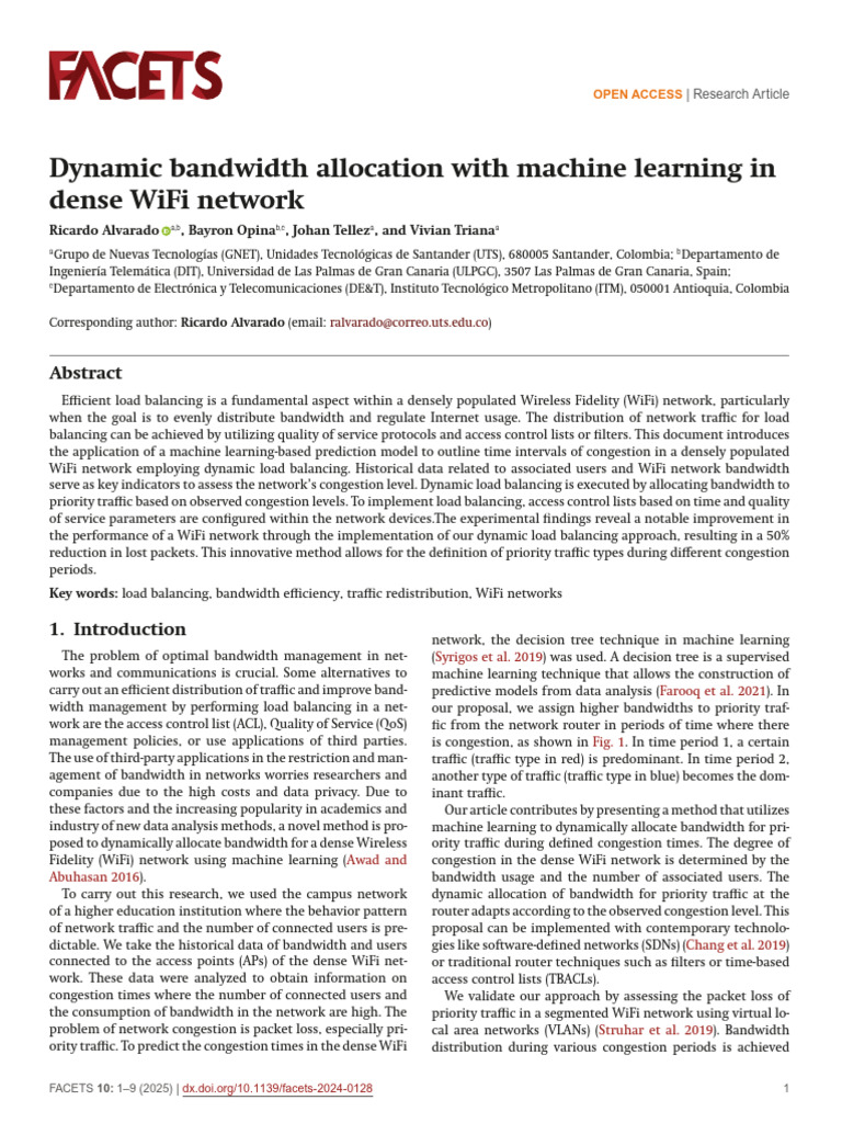 Dynamic Bandwidth Allocation in WiFi Networks | PDF | Computer Network ...