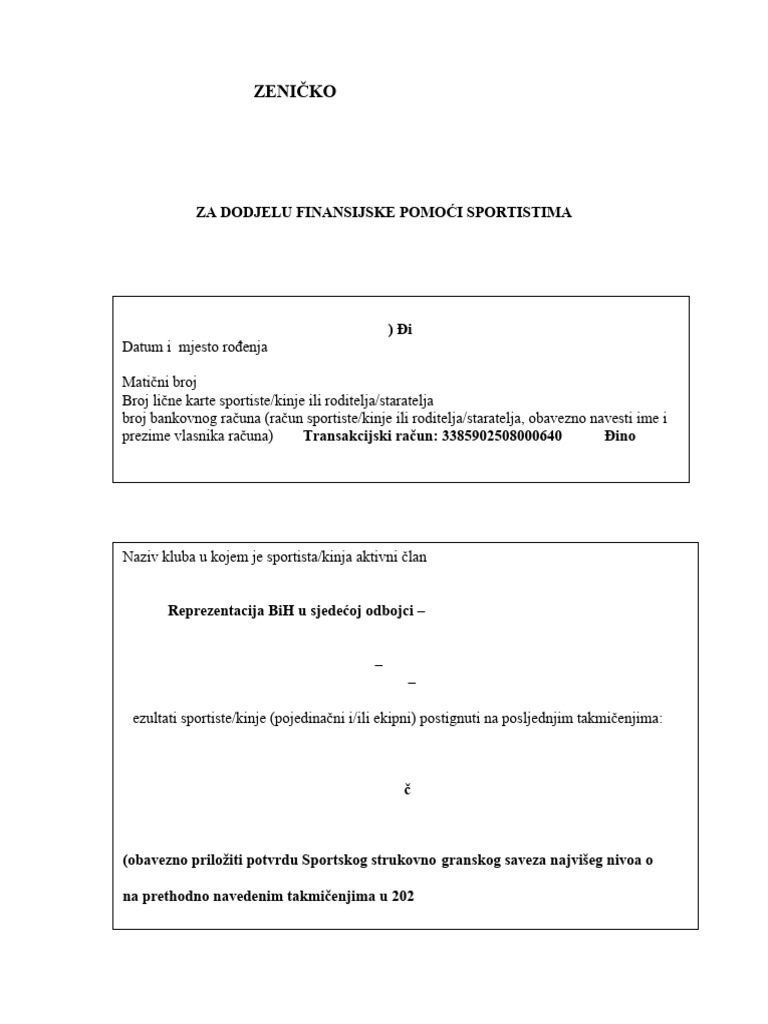 Prijavni Obrazac BR 4 Za 2025 | PDF