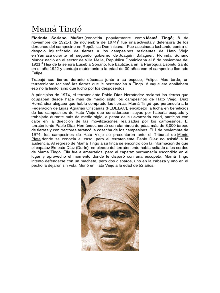 Mamá Tingó | PDF