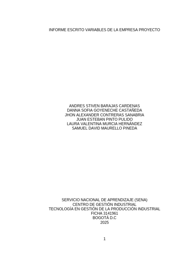 Informe Graficos de Control Empresa Proyecto (2) 1 | PDF | Lean Manufacturing | Calidad (comercial)