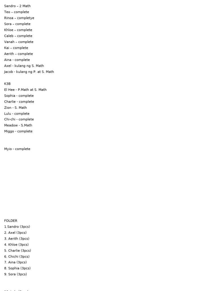 Student Math Completion Status Report | PDF