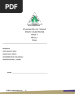 Grade 6 Term 3 English Project Guide | PDF | Fluency | Editing