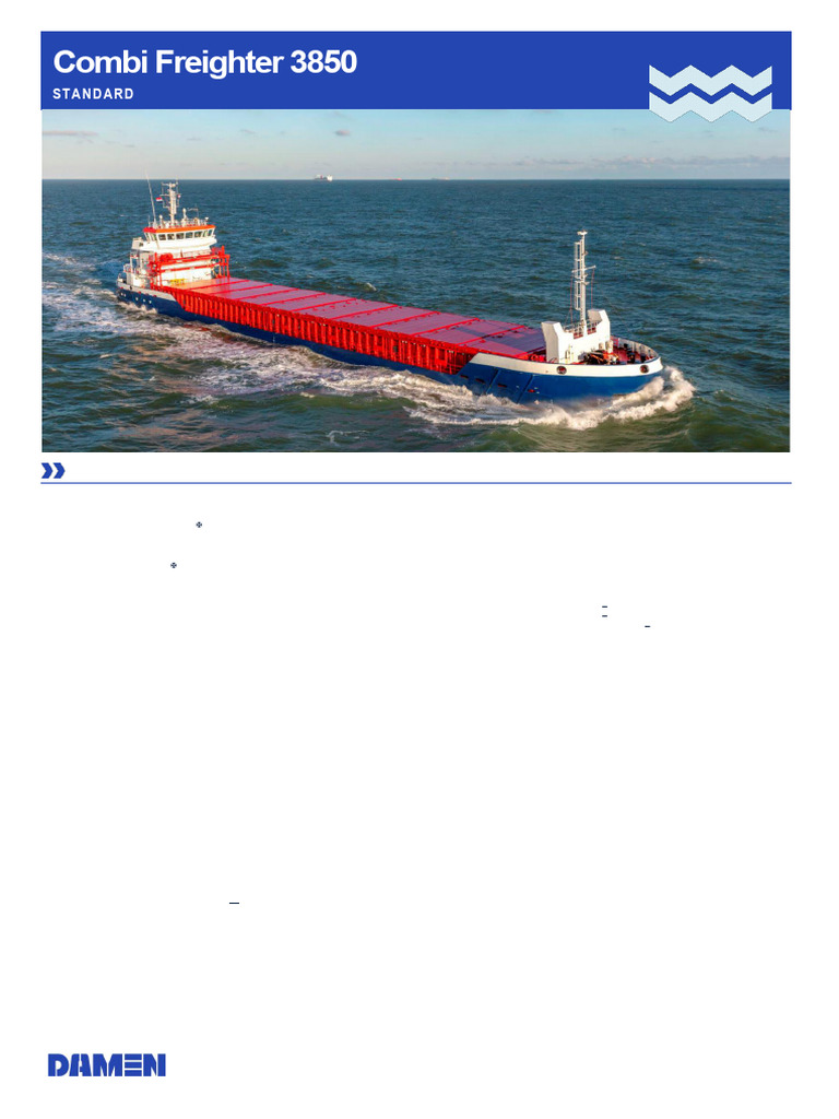Combi Freighter 3850 Specifications | PDF | Ships | Shipping