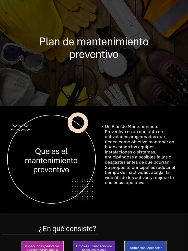 Plan de Mantenimiento Preventivo y en Que Consiste | PDF | Presupuesto