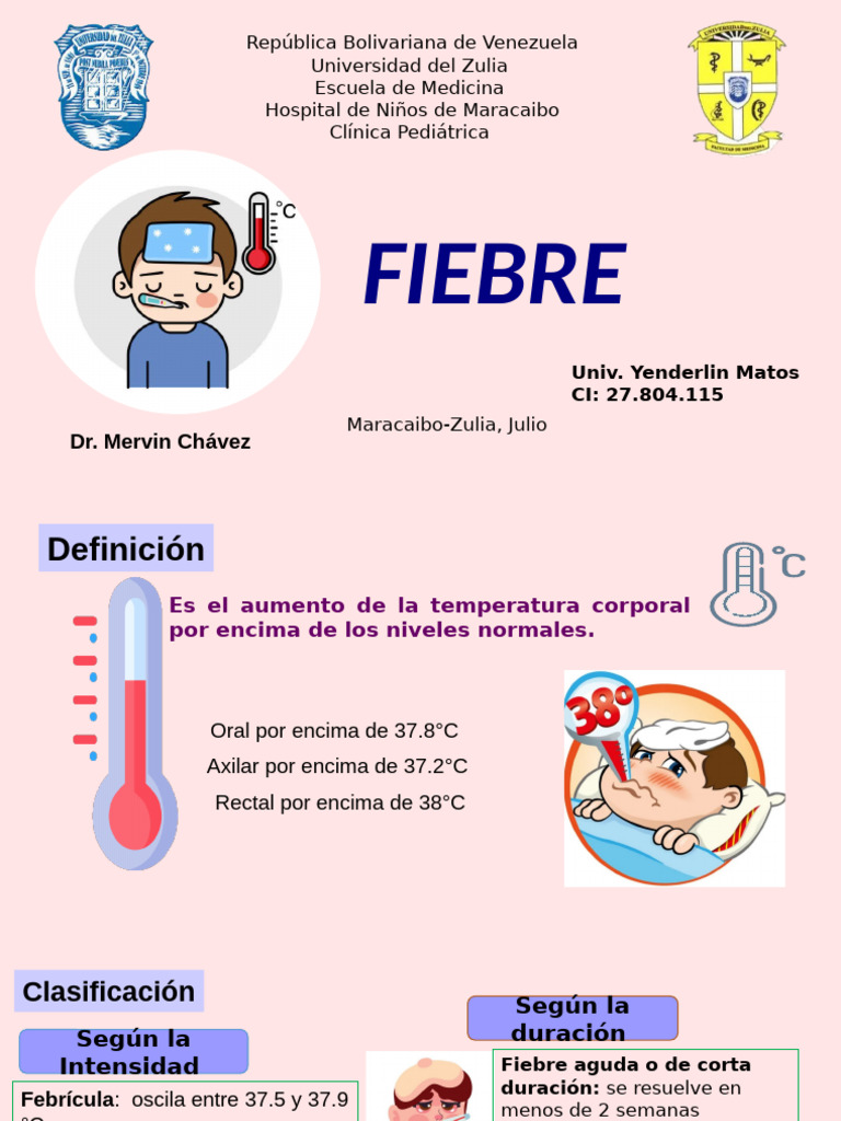Clasificación y Manejo de la Fiebre Infantil | PDF | Fiebre ...