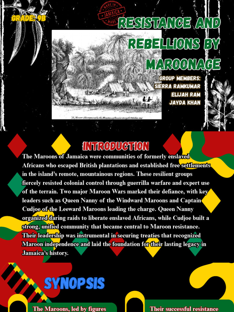 History Assignment #2 - Maroons Powerpoint | PDF | Military | Conflicts