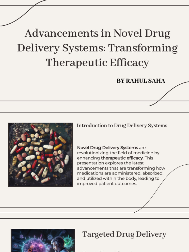 Slidesgo Advancements in Novel Drug Delivery Systems Transforming ...